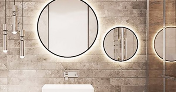 Καθρέπτες led στρογγυλοί σετ Φ80cm - Φ40cm | Nova Glass - Greek Mirror ...